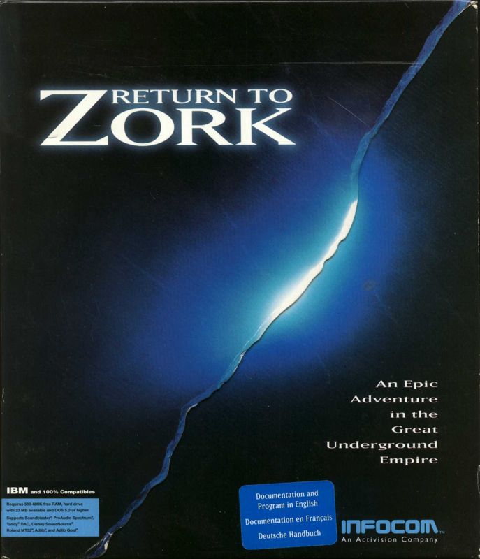 Return to Zork cover or packaging material - MobyGames