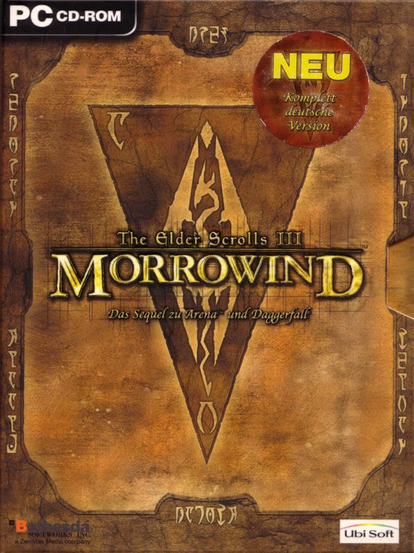 The Elder Scrolls III: Morrowind cover or packaging material - MobyGames