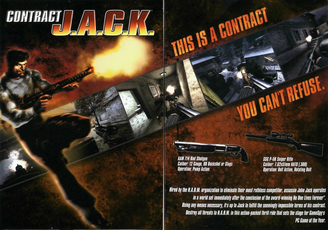 Contract J.A.C.K. cover or packaging material - MobyGames