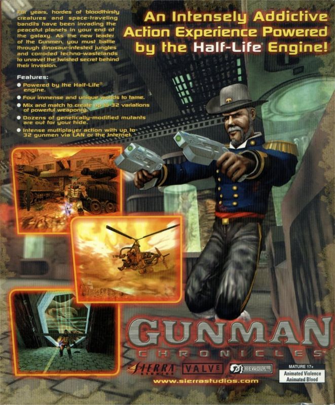 Gunman Chronicles cover or packaging material - MobyGames