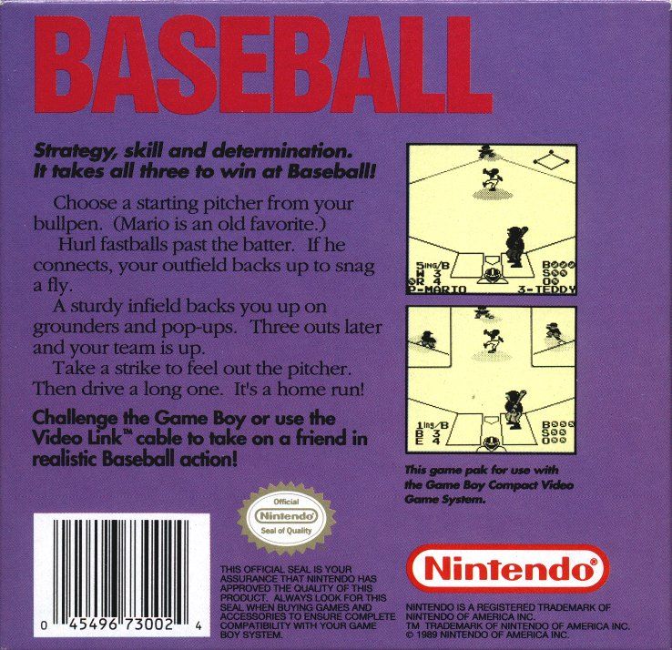 Baseball cover or packaging material - MobyGames