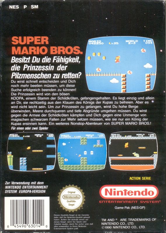 Super Mario Bros. cover or packaging material - MobyGames