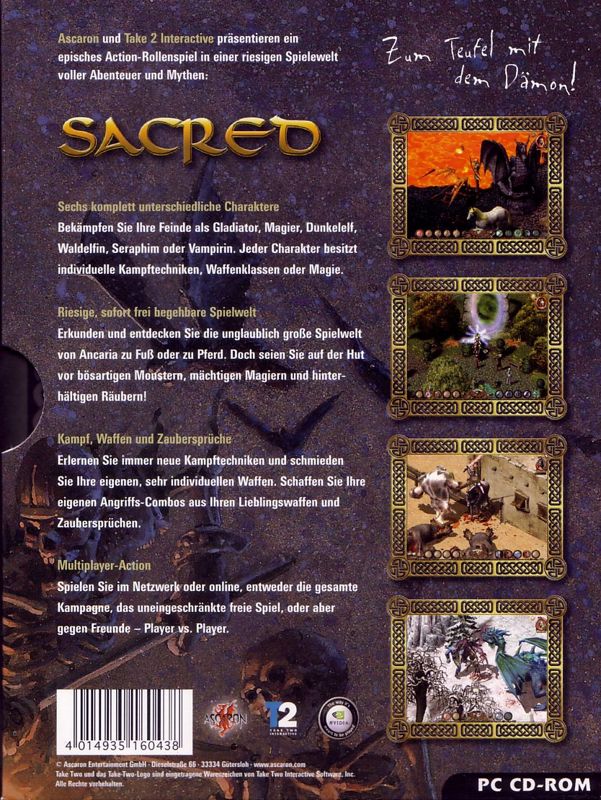 Sacred cover or packaging material - MobyGames