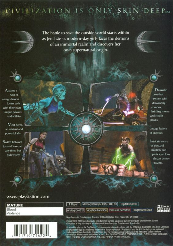 Primal cover or packaging material - MobyGames