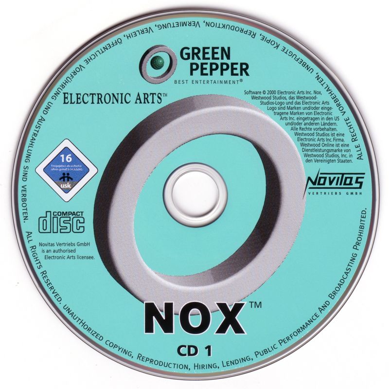 Nox cover or packaging material - MobyGames