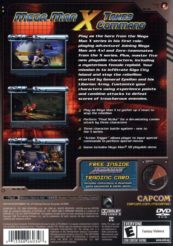 Mega Man X: Command Mission cover or packaging material - MobyGames