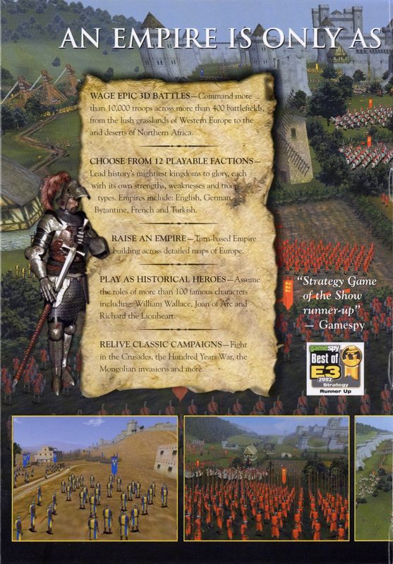 Medieval: Total War cover or packaging material - MobyGames