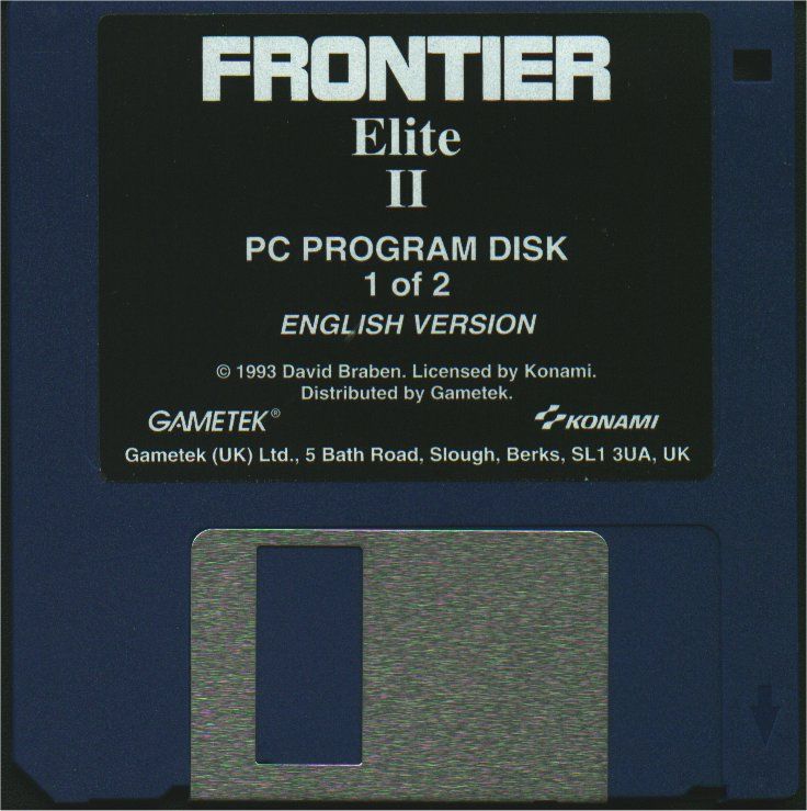 Frontier: Elite II cover or packaging material - MobyGames