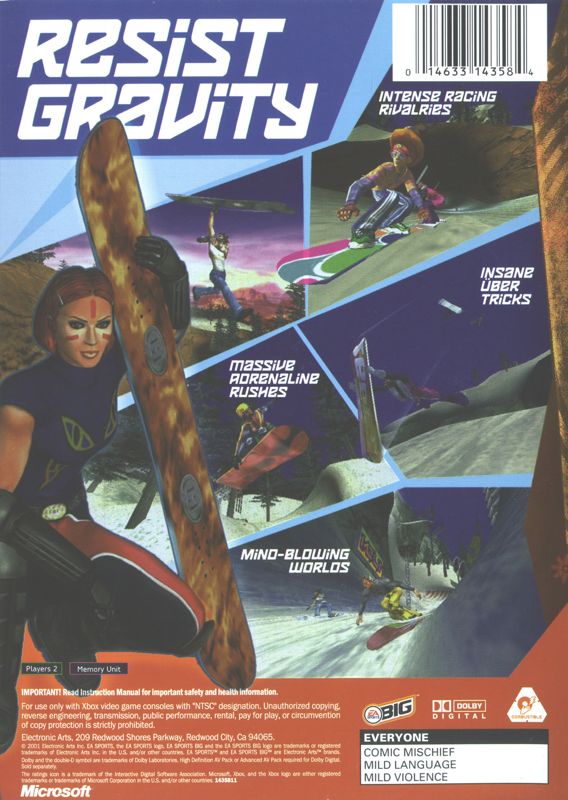 SSX Tricky cover or packaging material - MobyGames