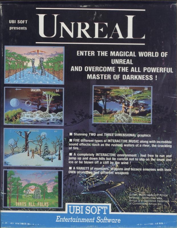 Unreal cover or packaging material - MobyGames