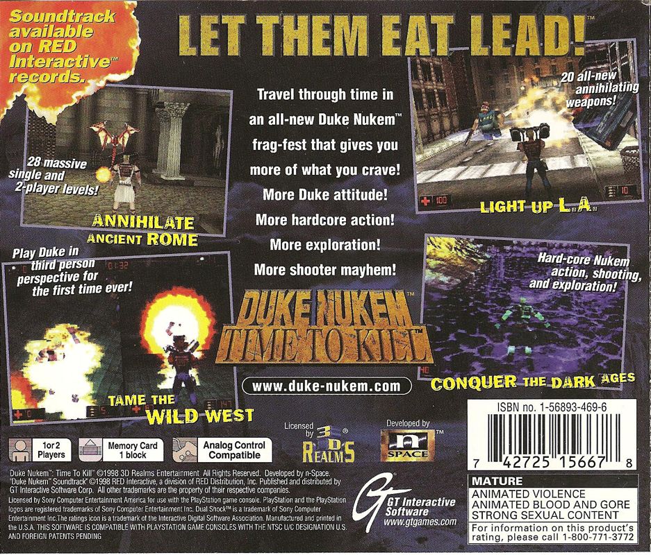 Duke Nukem: Time to Kill cover or packaging material - MobyGames