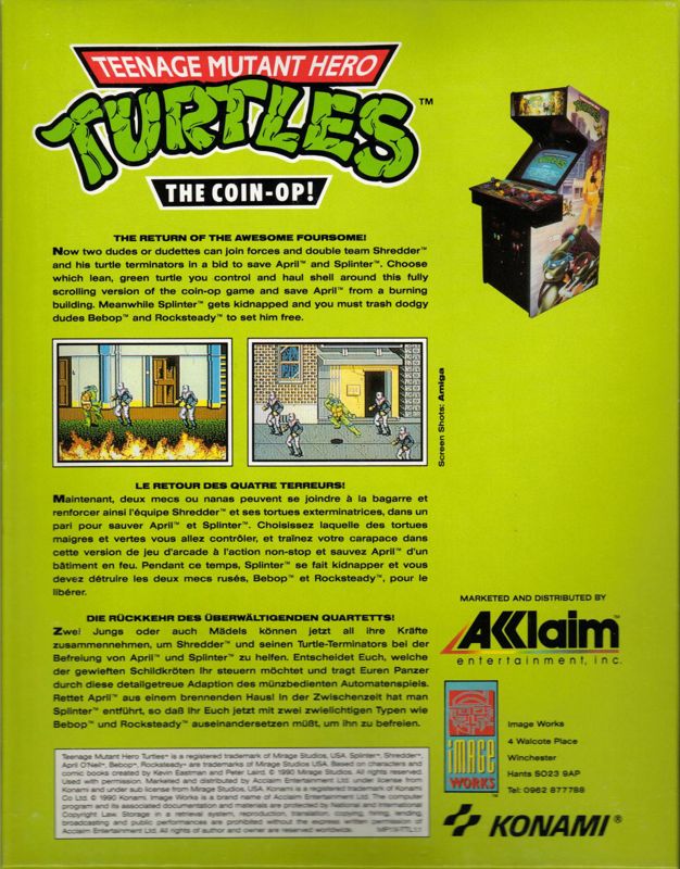 Teenage Mutant Ninja Turtles cover or packaging material - MobyGames