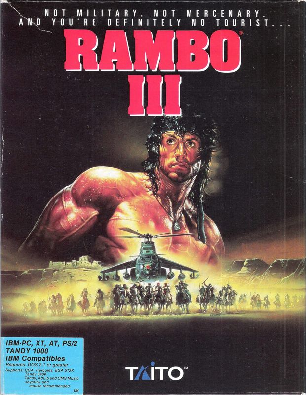 Rambo III cover or packaging material - MobyGames