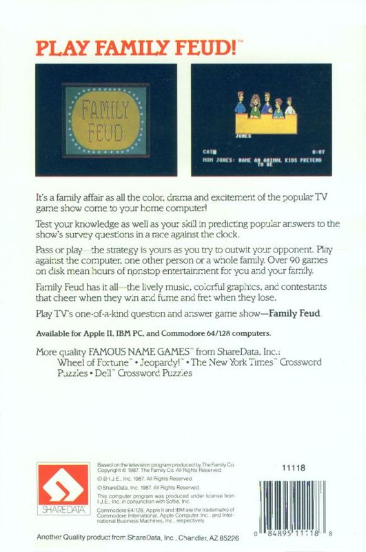 Family Feud cover or packaging material - MobyGames