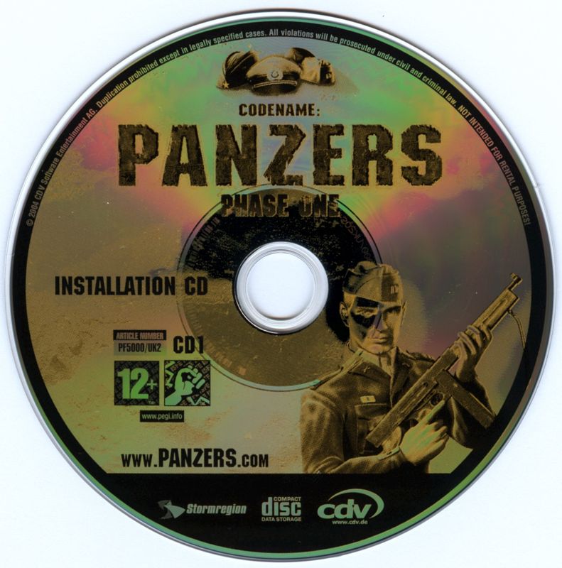 Codename: Panzers - Phase One cover or packaging material - MobyGames