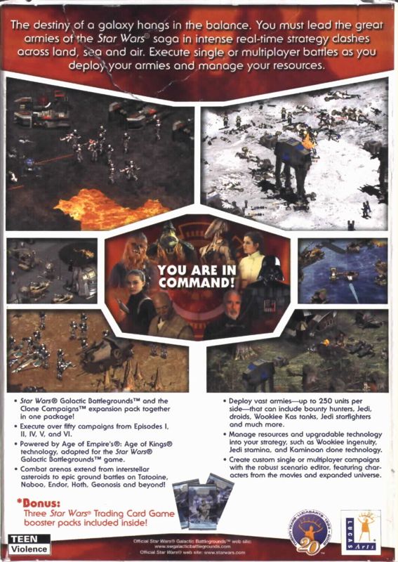 Star Wars: Galactic Battlegrounds - Saga cover or packaging material ...