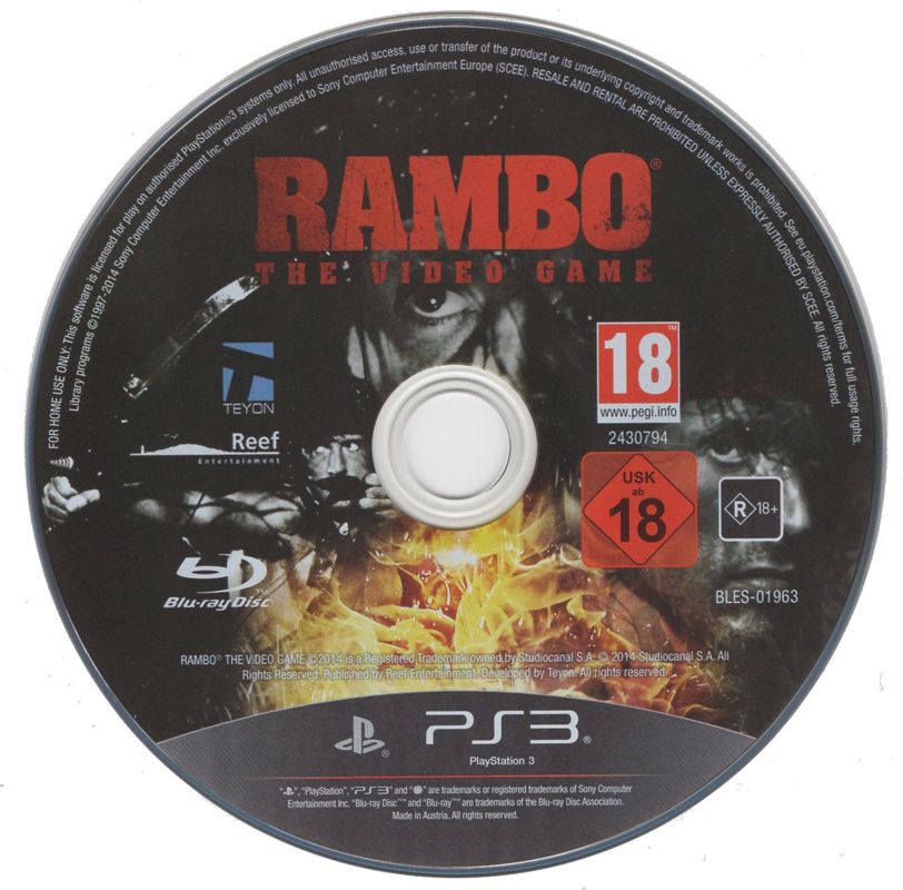 Rambo: The Video Game cover or packaging material - MobyGames