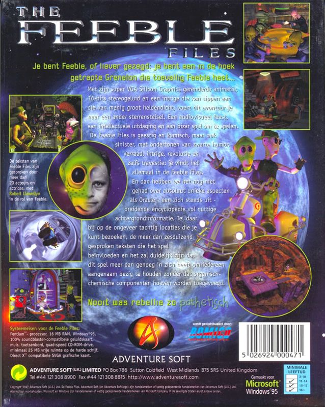 The Feeble Files cover or packaging material - MobyGames