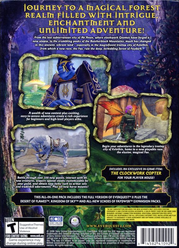 EverQuest II: Echoes of Faydwer cover or packaging material - MobyGames