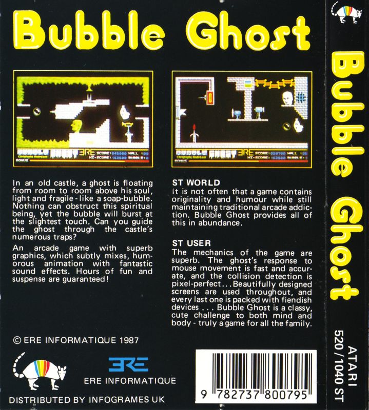 Bubble Ghost cover or packaging material - MobyGames