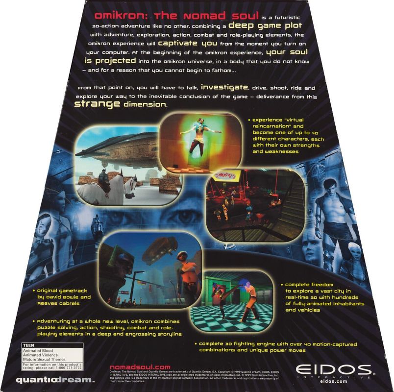 Omikron: The Nomad Soul cover or packaging material - MobyGames