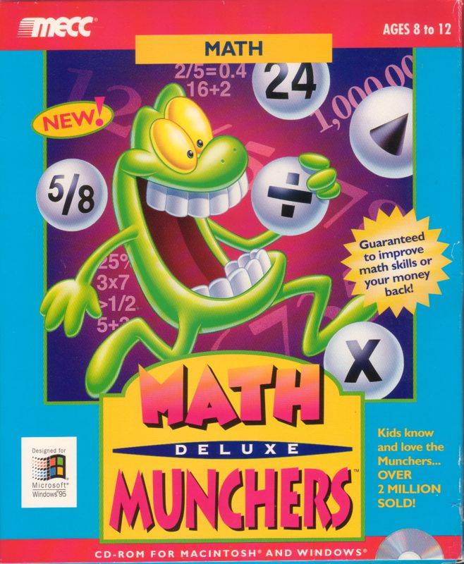 Math Munchers Deluxe promo art, ads, magazines advertisements - MobyGames