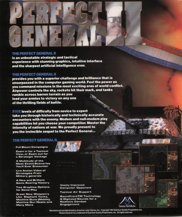 Perfect General II cover or packaging material - MobyGames