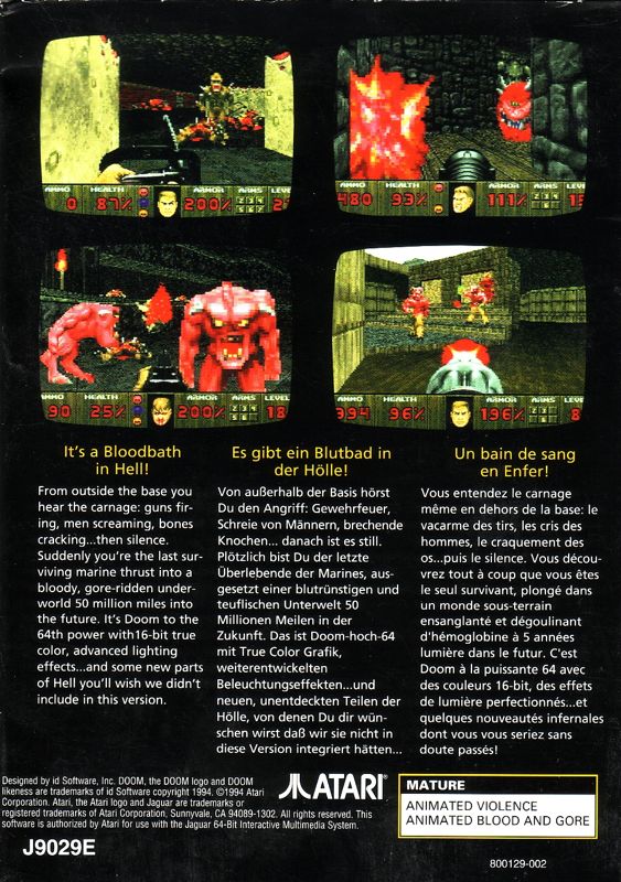 Doom cover or packaging material - MobyGames