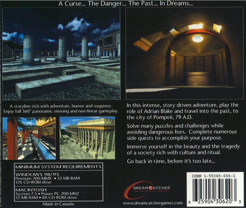 TimeScape: Journey to Pompeii cover or packaging material - MobyGames