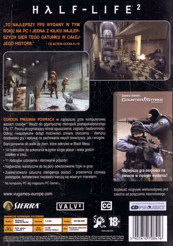 Half-Life 2 cover or packaging material - MobyGames
