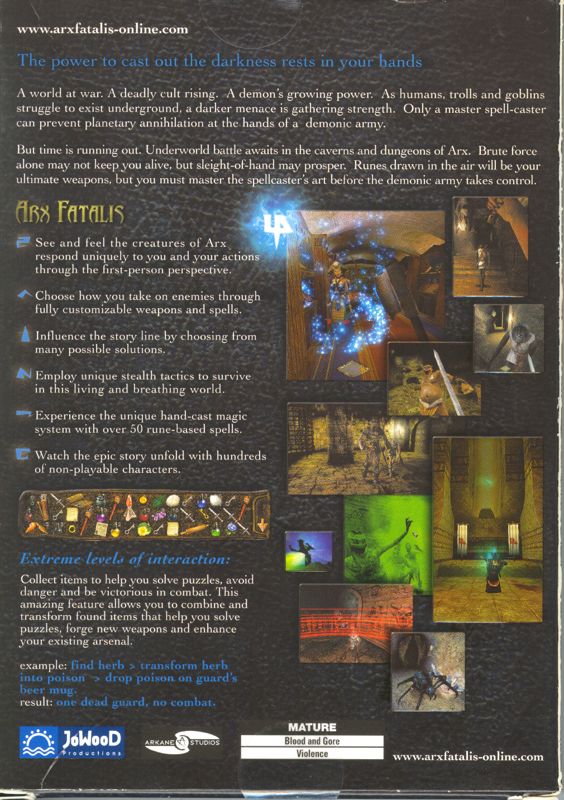 Arx Fatalis cover or packaging material - MobyGames