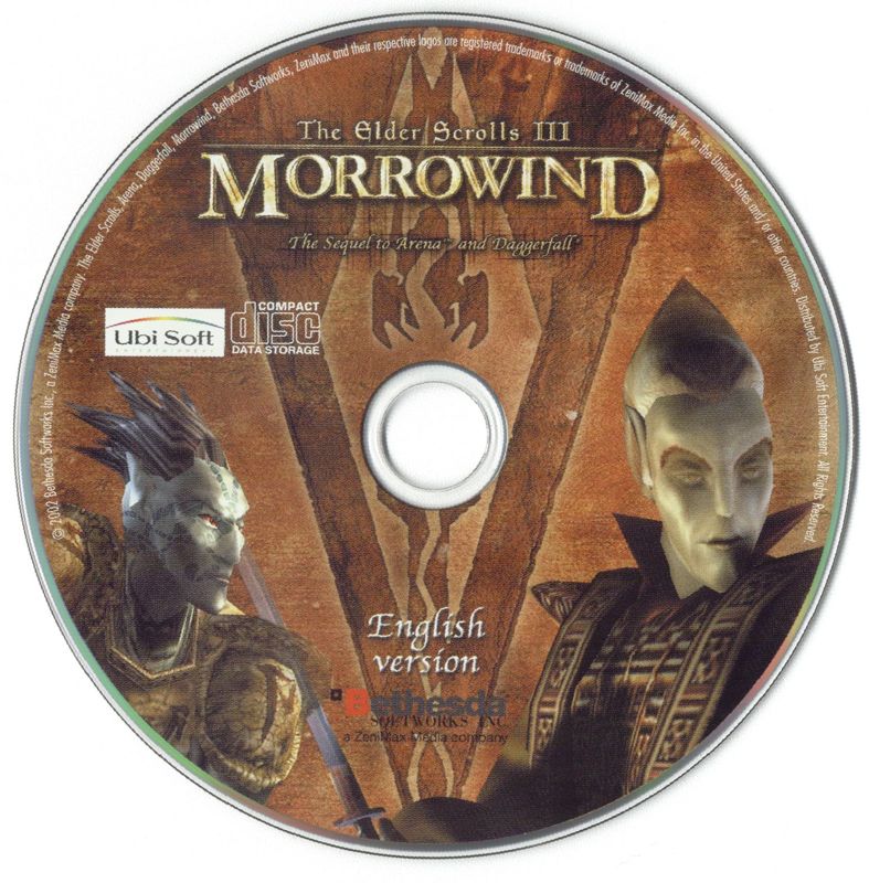 The Elder Scrolls III: Morrowind cover or packaging material - MobyGames