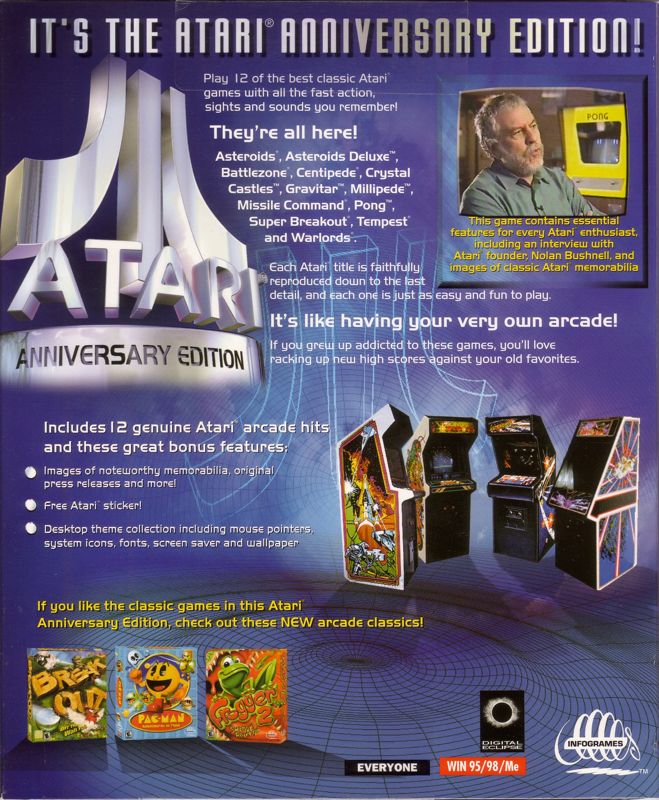 Atari: Anniversary Edition cover or packaging material - MobyGames
