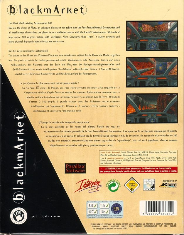 Descent cover or packaging material - MobyGames
