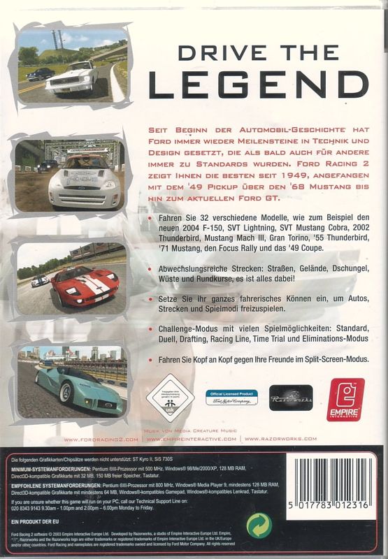 Ford Racing 2 cover or packaging material - MobyGames