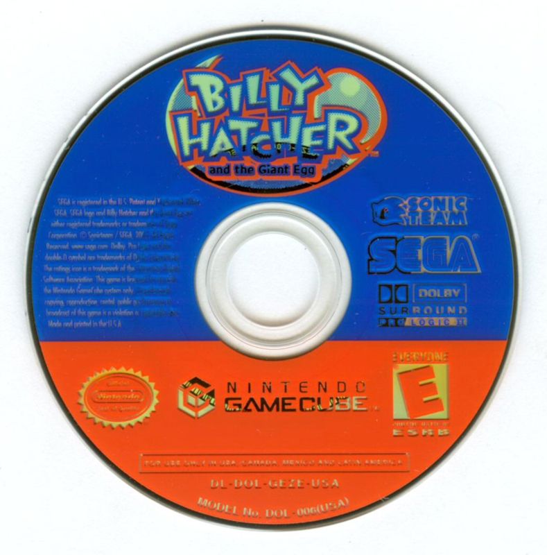 Billy Hatcher and the Giant Egg cover or packaging material - MobyGames