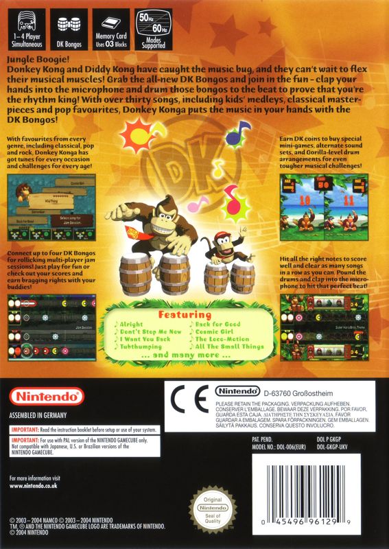 Donkey Konga cover or packaging material - MobyGames