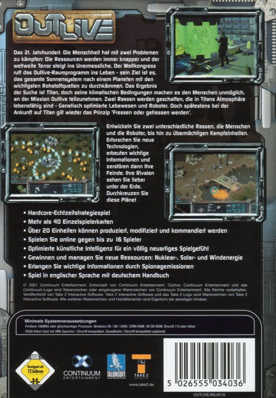 Outlive cover or packaging material - MobyGames