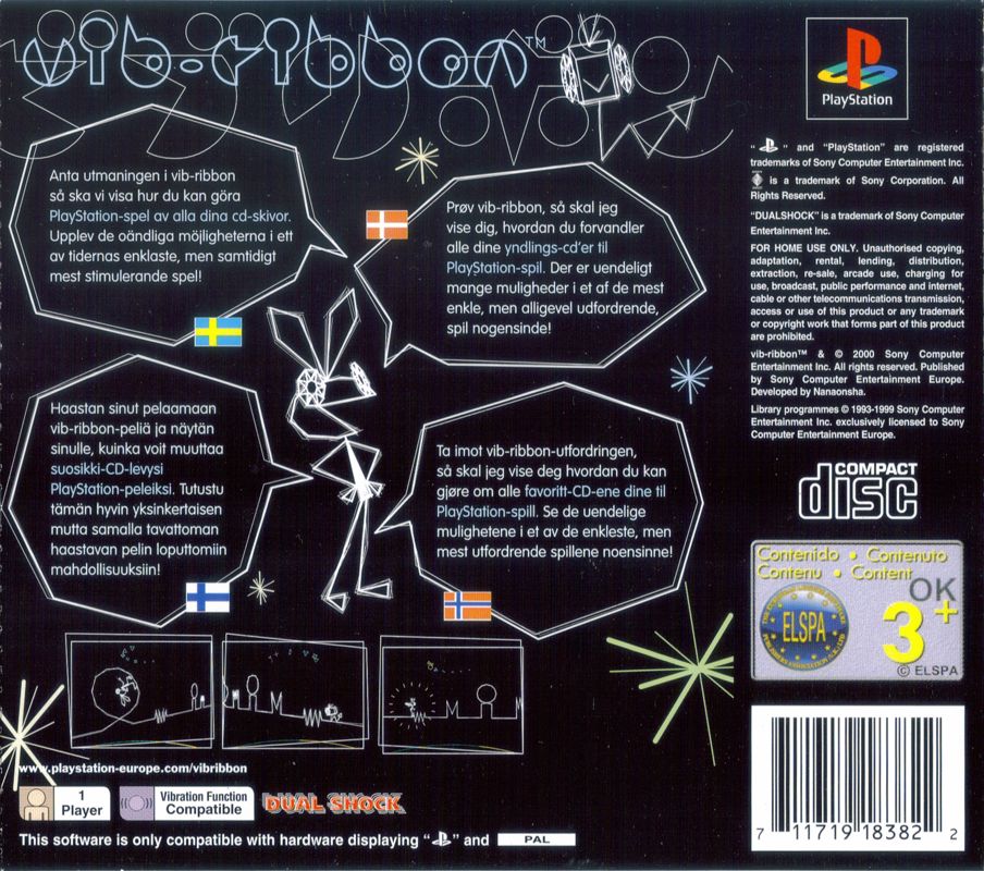 Vib-Ribbon cover or packaging material - MobyGames