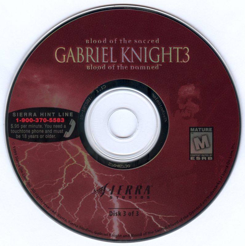 Gabriel Knight 3: Blood of the Sacred, Blood of the Damned cover or ...