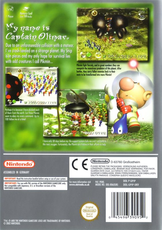 Pikmin cover or packaging material - MobyGames