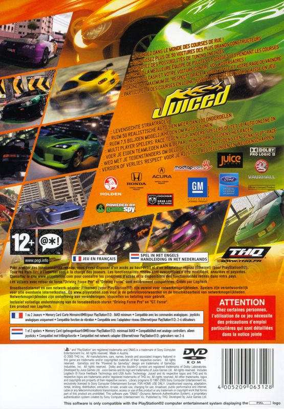 Juiced cover or packaging material - MobyGames