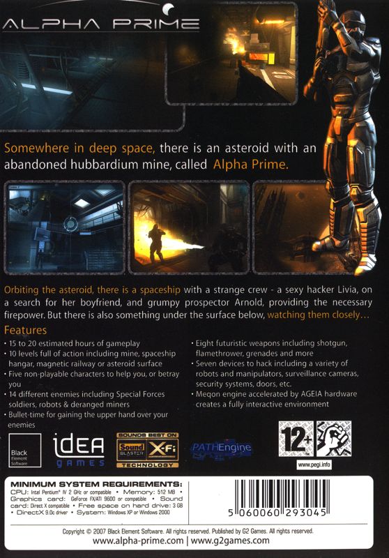Alpha Prime cover or packaging material - MobyGames