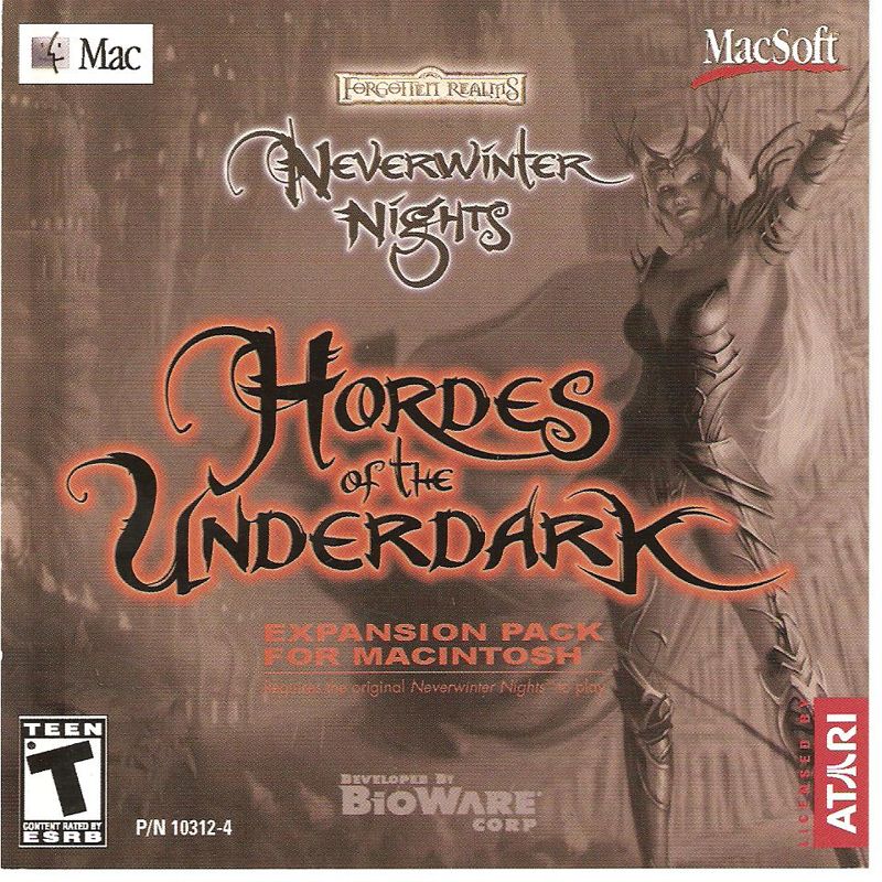 Neverwinter Nights: Hordes of the Underdark cover or packaging material ...