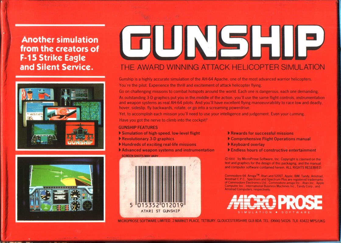 Gunship cover or packaging material - MobyGames