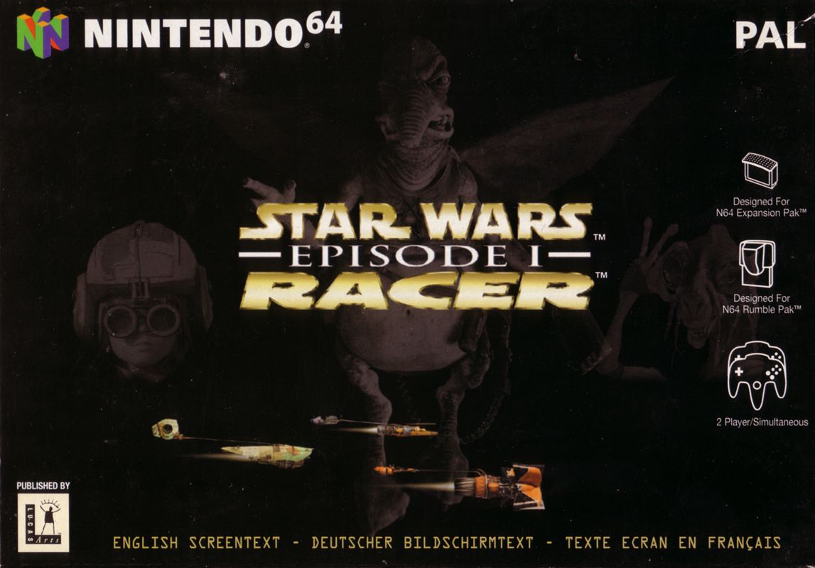 Star Wars: Episode I - Racer cover or packaging material - MobyGames