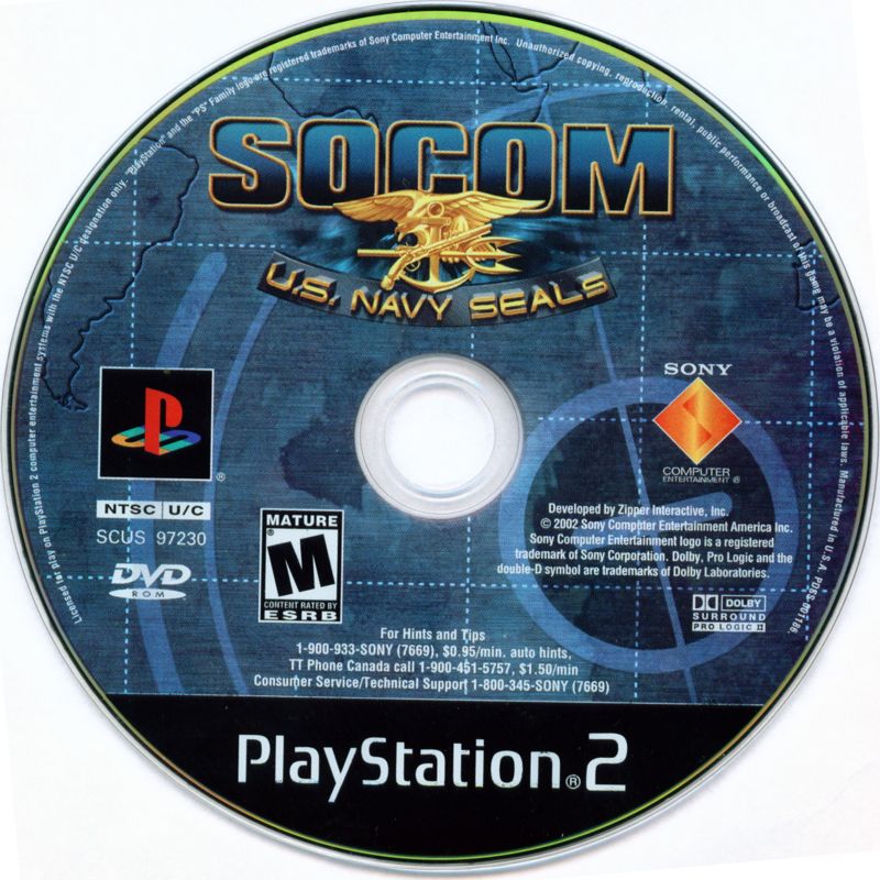 SOCOM: U.S. Navy SEALs cover or packaging material - MobyGames