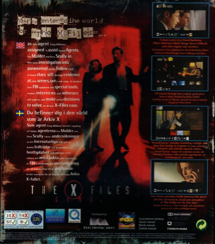 The X-Files Game cover or packaging material - MobyGames