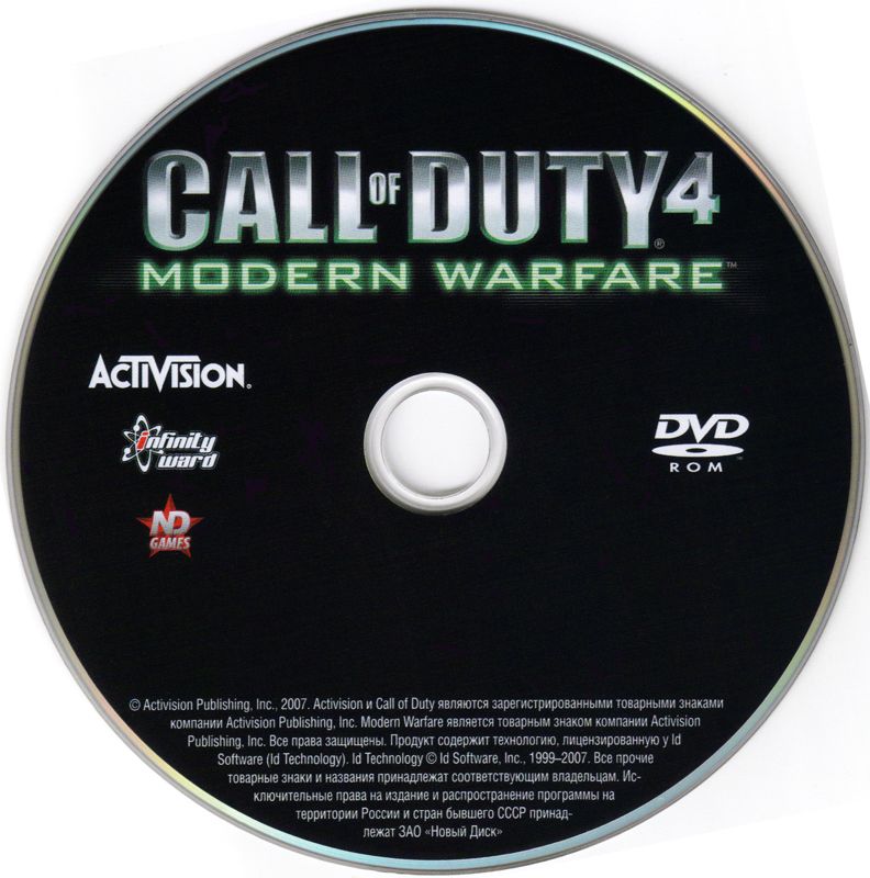 Call of Duty 4: Modern Warfare cover or packaging material - MobyGames