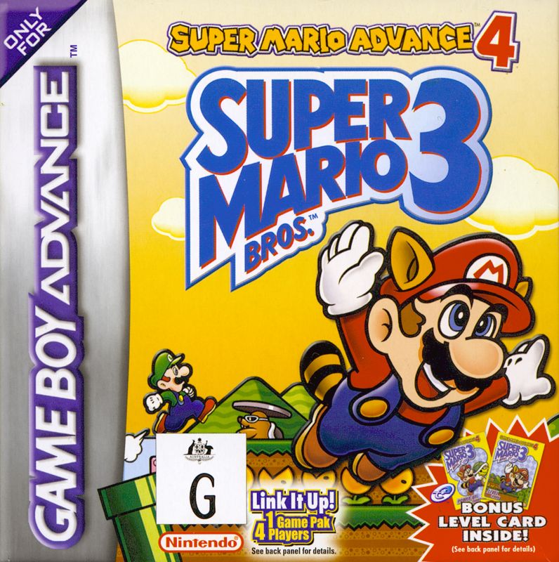 Super Mario Advance 4: Super Mario Bros. 3 cover or packaging material ...